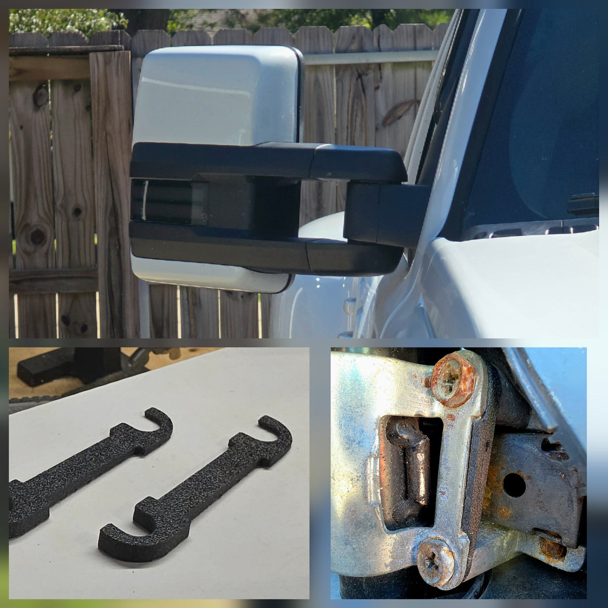 GMT800 Tow Mirror Leveling Spacers – Bassahaulic Productions